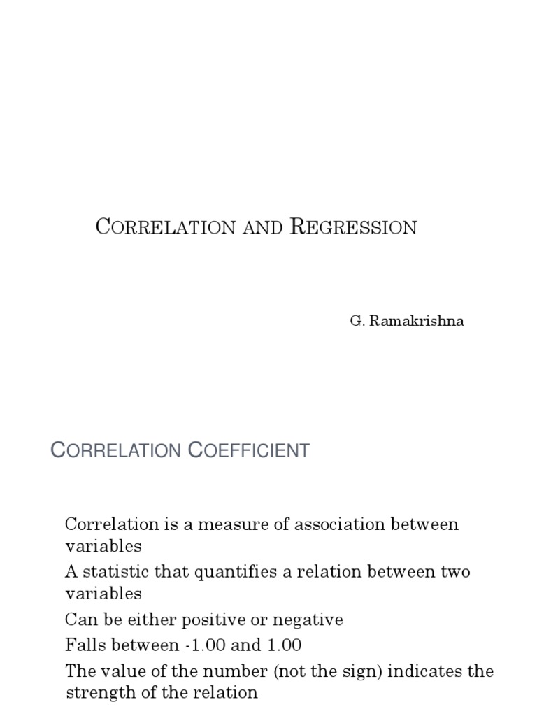 Correlation Regression Pdf Errors And Residuals Regression Analysis 