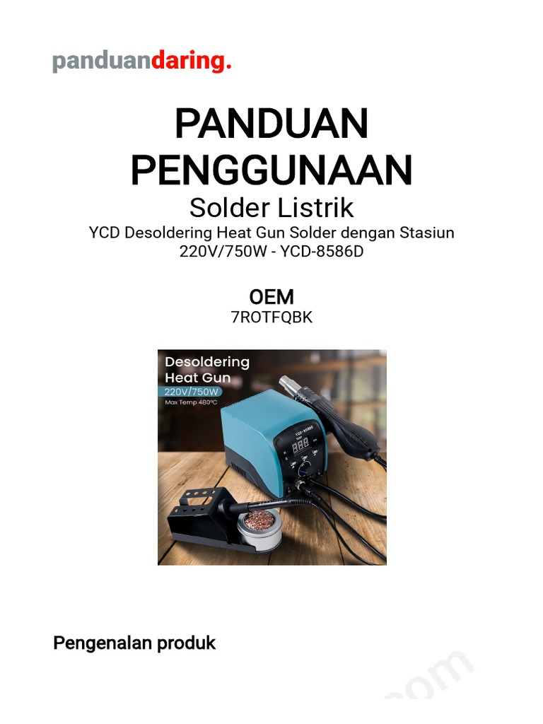 Heat Gun YCD-8586D | PDF
