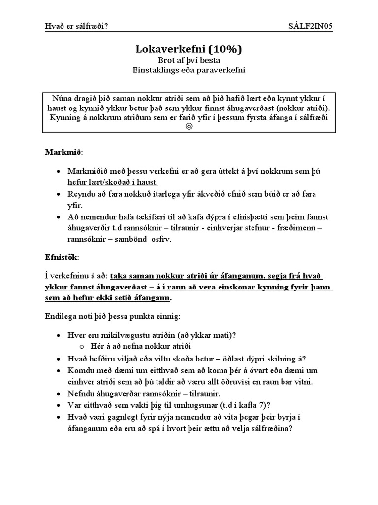 Lokaverkefni | PDF