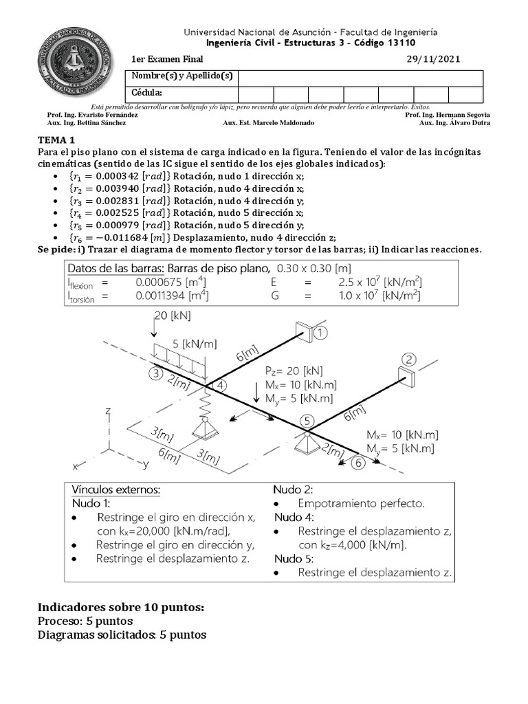 FIUNA E3 211129 1F - Gabarito | PDF