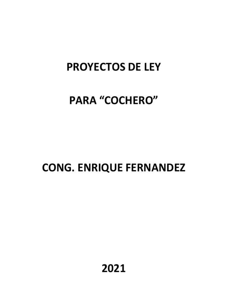 Proyecto de Ley Desarrollo Vial Sierra y Selva Central y Fiscalizacion Muni Lima | PDF | Perú ...