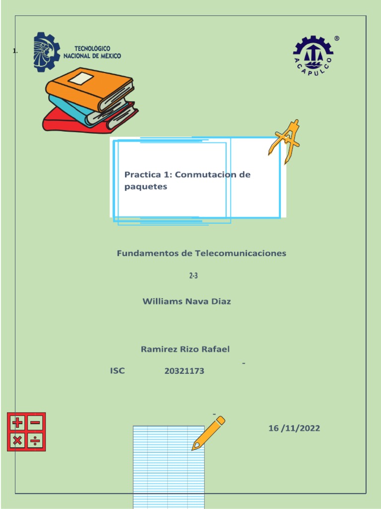 Practica 4.1 Conmutación de Paquetes | PDF | Conmutador de red ...