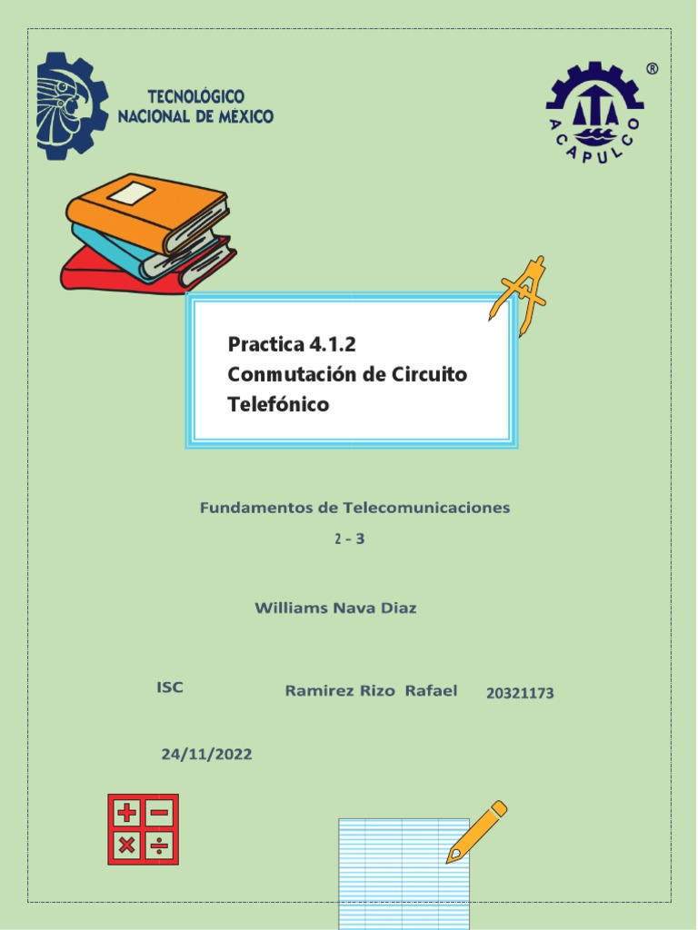 Reporte 4.1.1 Conmutación de Circuito Telefónico | PDF | Dirección IP ...