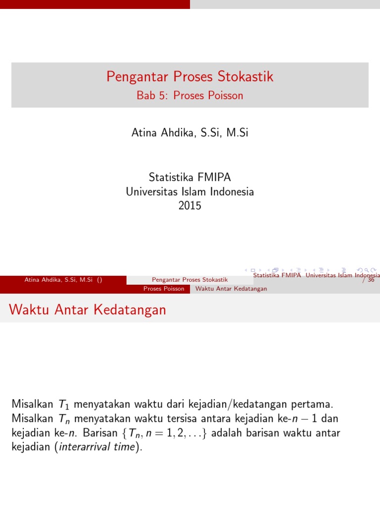 Adoc - Pub - Pengantar Proses Stokastik | PDF