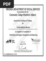 Cwse 5692 - Recognizing Reporting Child Abuse Neglect | PDF