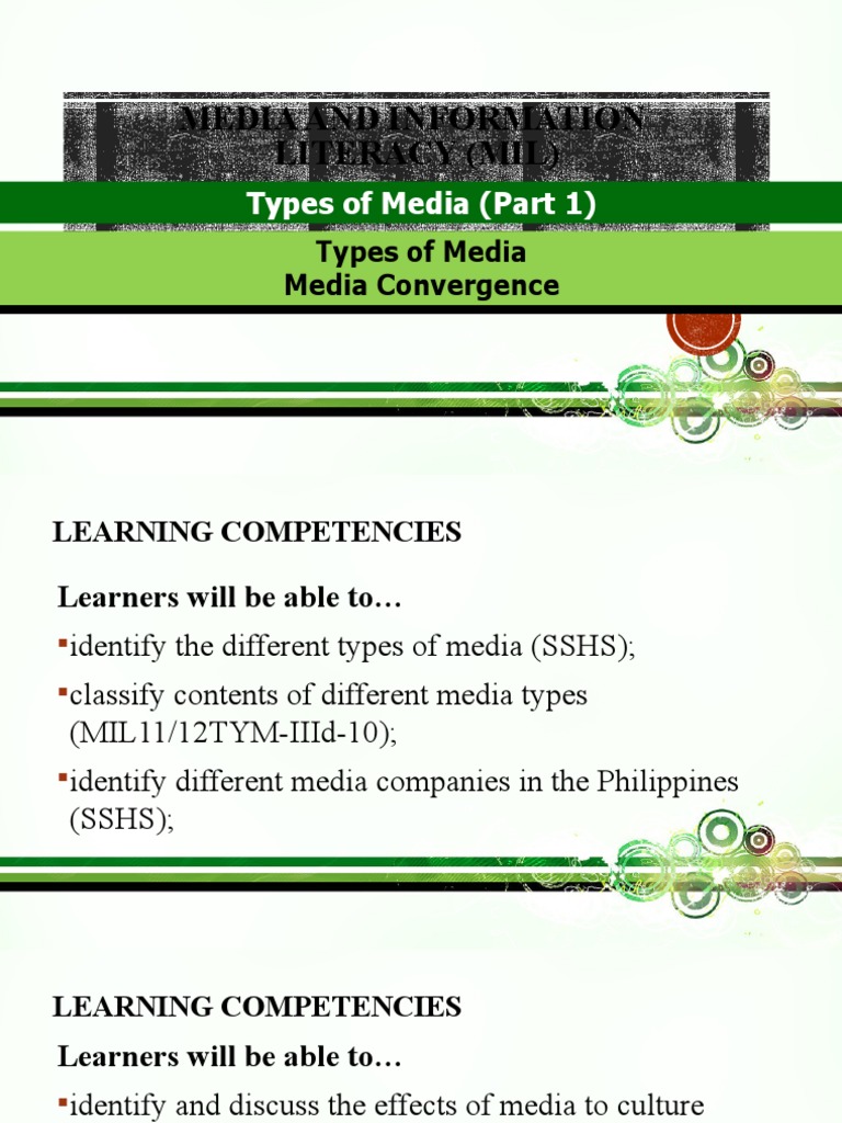 Media Types and Convergence Overview | PDF | Mass Media | New Media