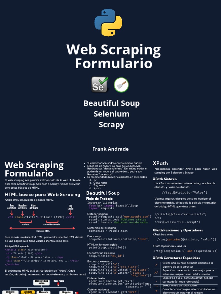 Web Scraping Formulario | PDF
