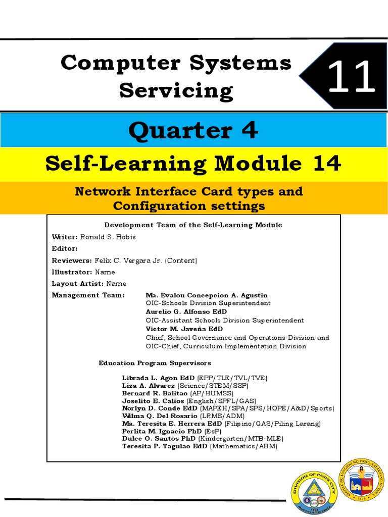 TVL CSS11 Q4 M14 | PDF | Computer Network | Network Interface Controller