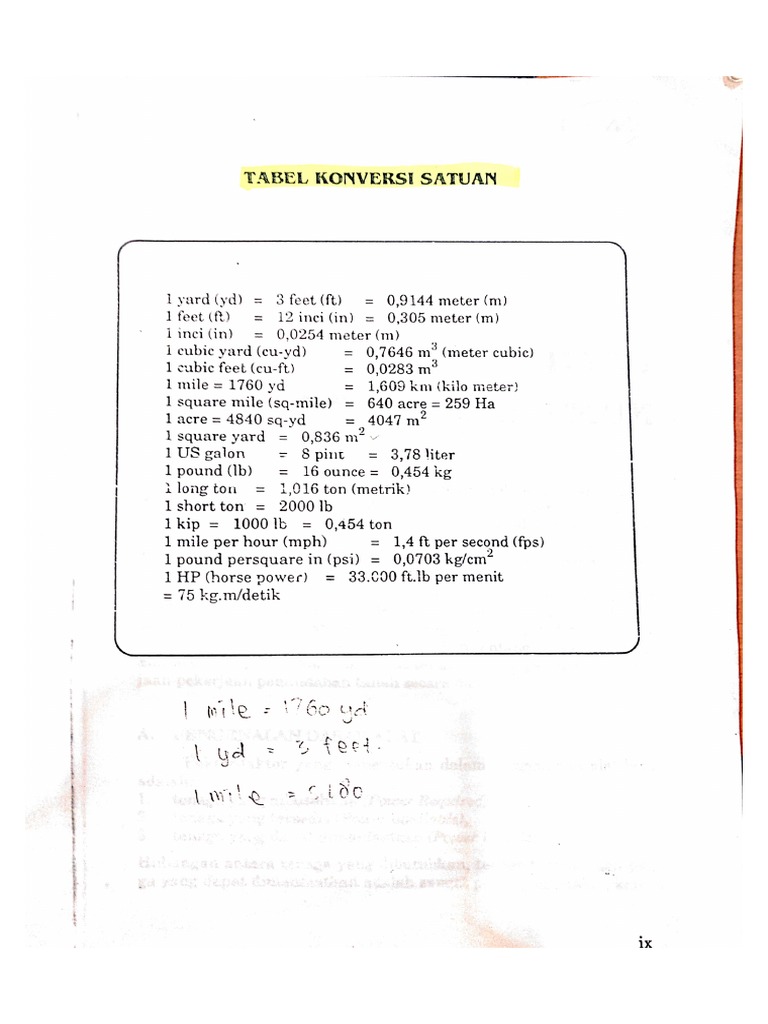 Tabel Alat Berat | PDF