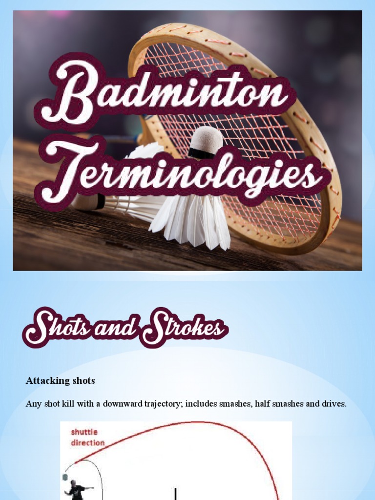 Badminton Terminologies | PDF