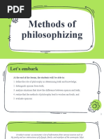 Lesson 2 - METHODS OF PHILOSOPHIZING | PDF | Argument | Knowledge