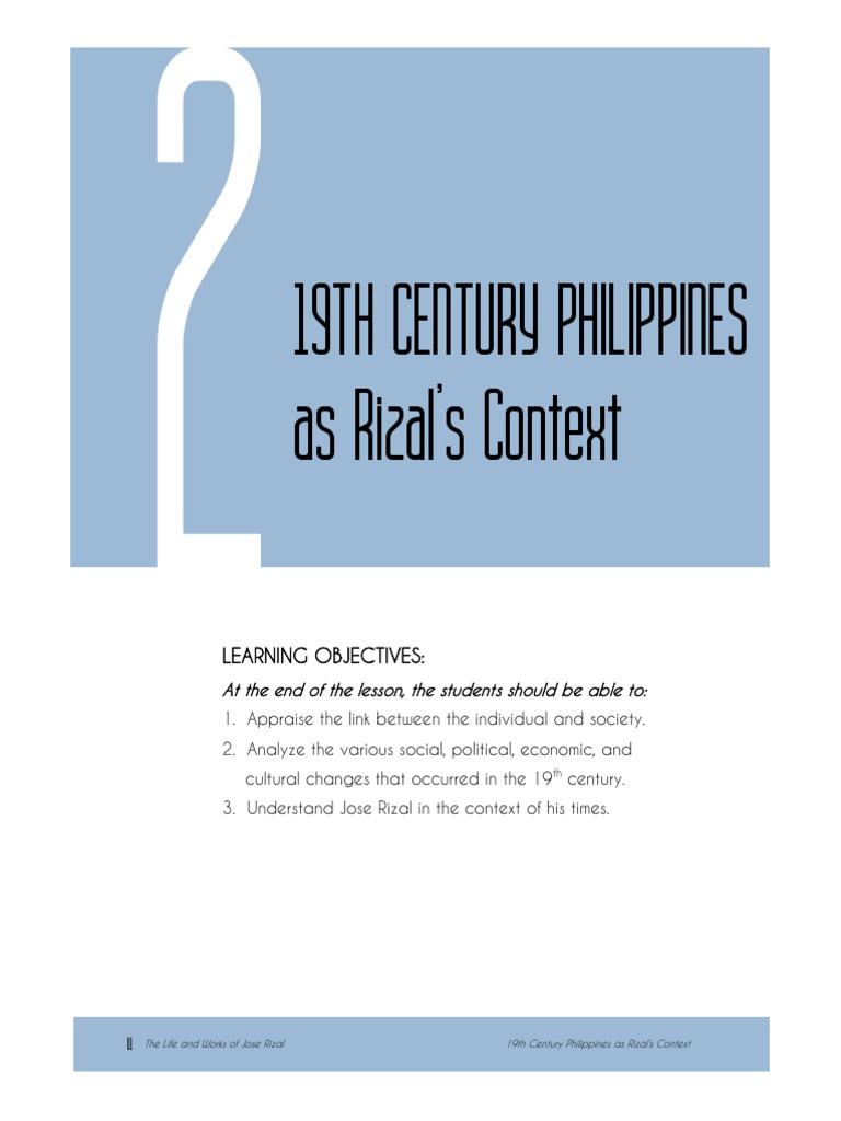 19TH Century Philippines As Rizal's Context | PDF | Spanish Empire | New Spain