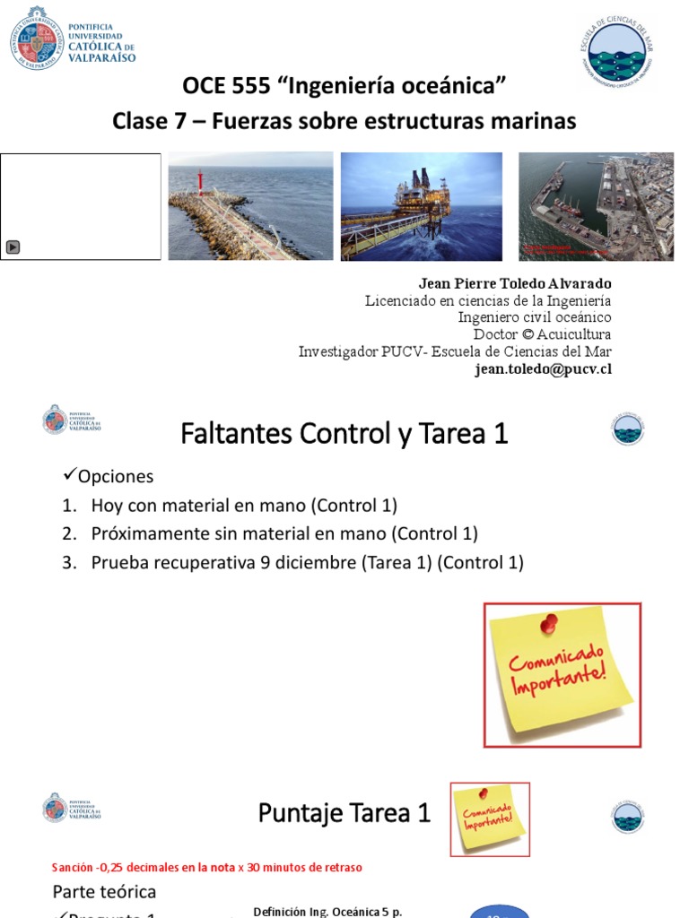 Clase 7 OCE 555 | PDF | Ingeniería | Science