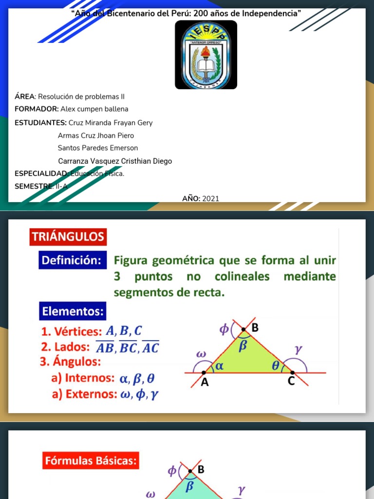 Cuadriláteros y Triángulos | PDF | Triángulo | Geometría Elemental