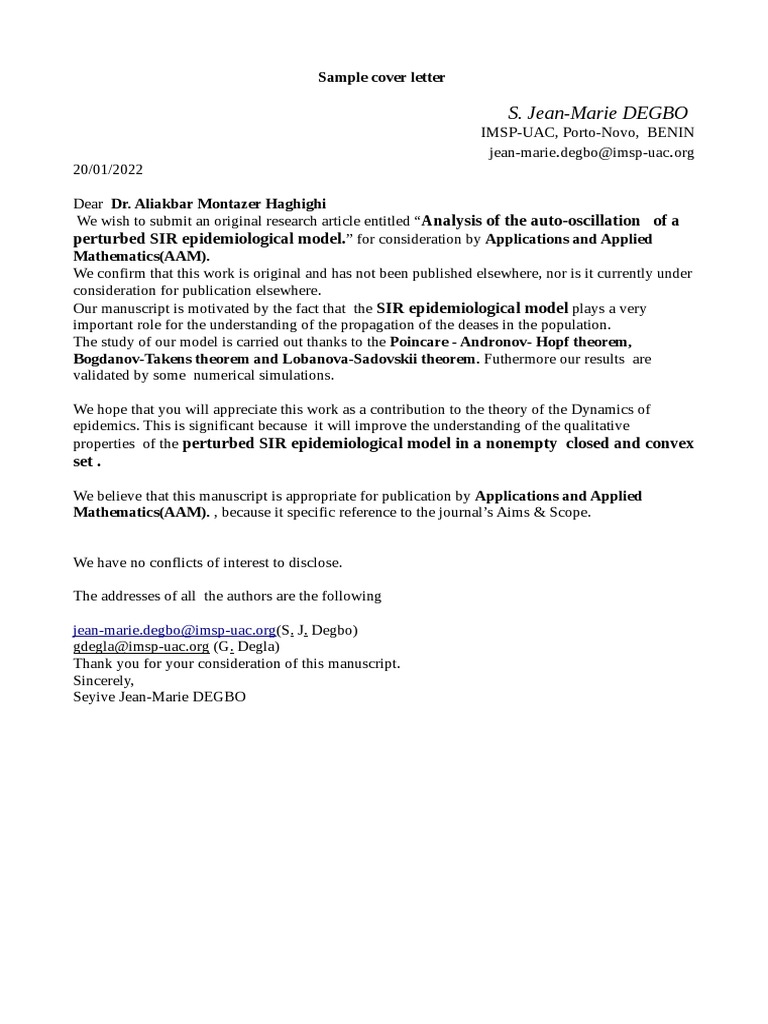 AAM Cover Letter | PDF | Self-Improvement | Computers