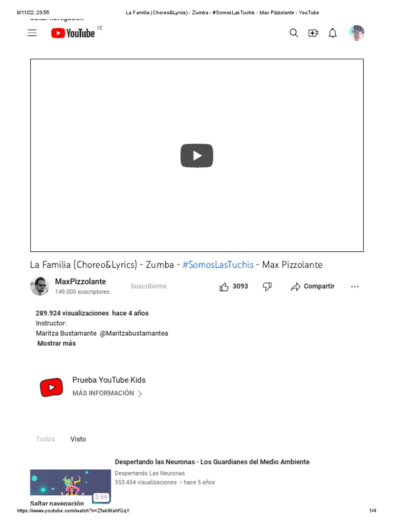 La Familia Choreo Lyrics Zumba Somoslastuchis Max Pizzolante