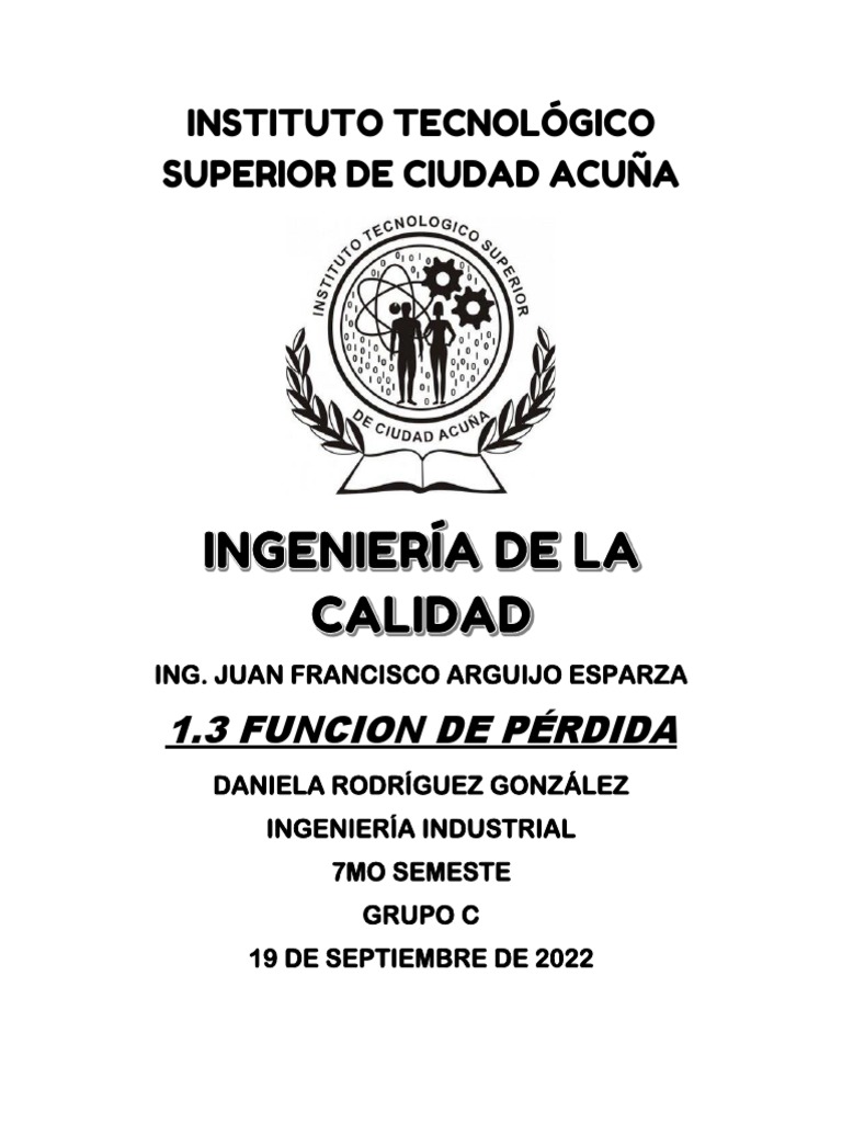 La Funcion de Perdida | PDF | Función de pérdida | Calidad (comercial)