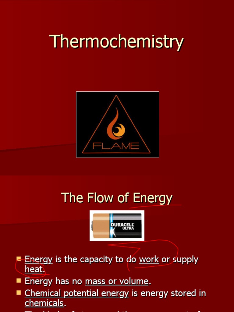 Thermochemistry PowerPoint | PDF | Calorie | Heat