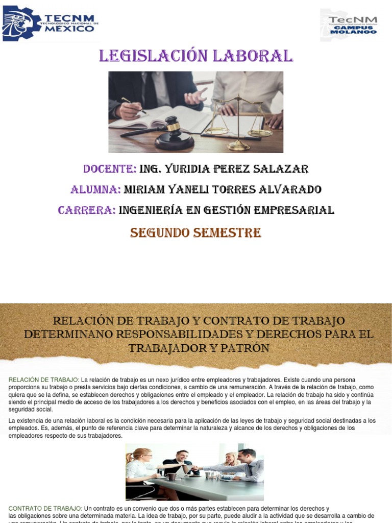 Relaciones Individuales de Trabajo | PDF | Derecho laboral | Etica Aplicada