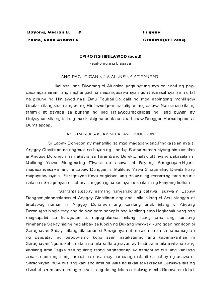 FILIPINO | PDF