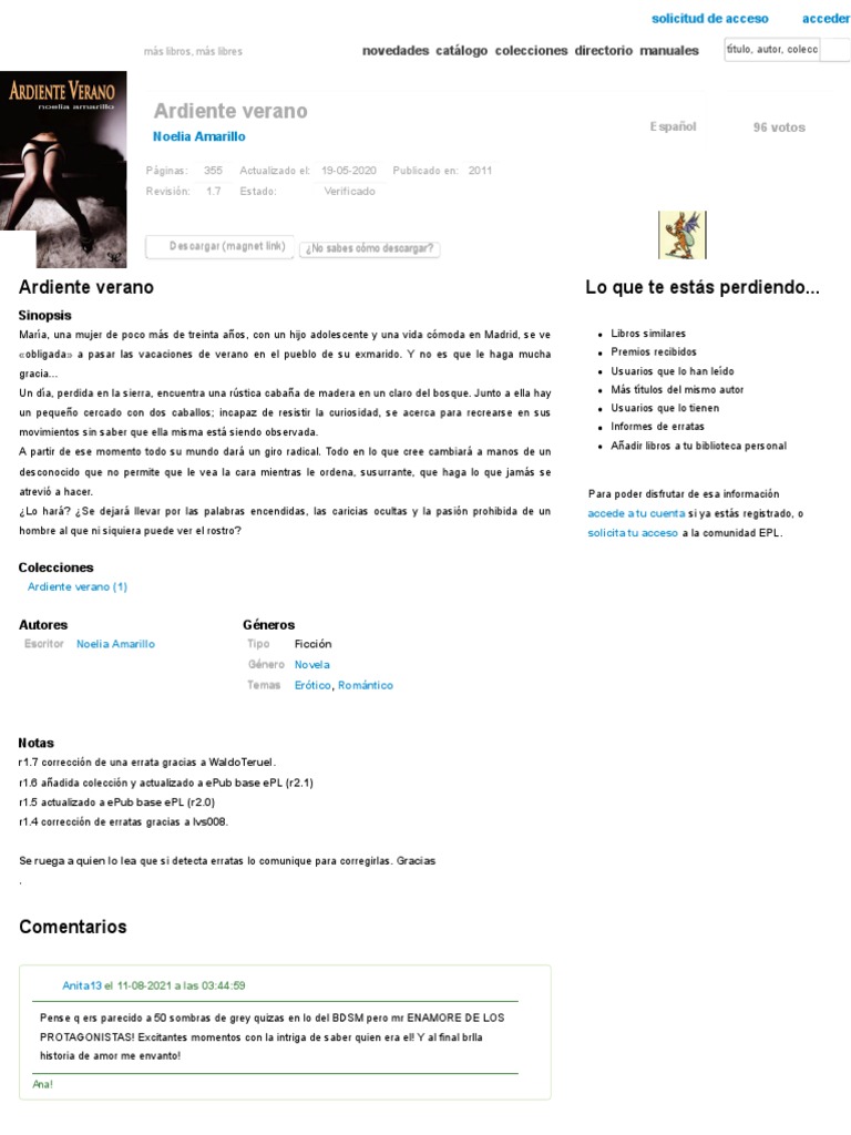 Epublibre - Ardiente Verano - Noelia Amarillo | PDF