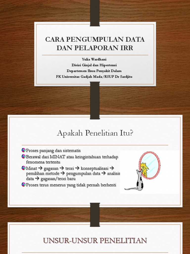 Cara Pengumpulan Data Dan Pelaporan Irr | PDF