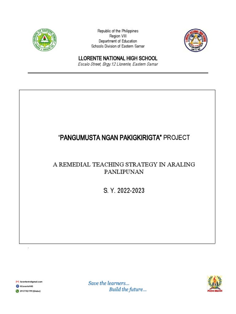Araling Panlipunan Project | PDF | Learning | Teachers