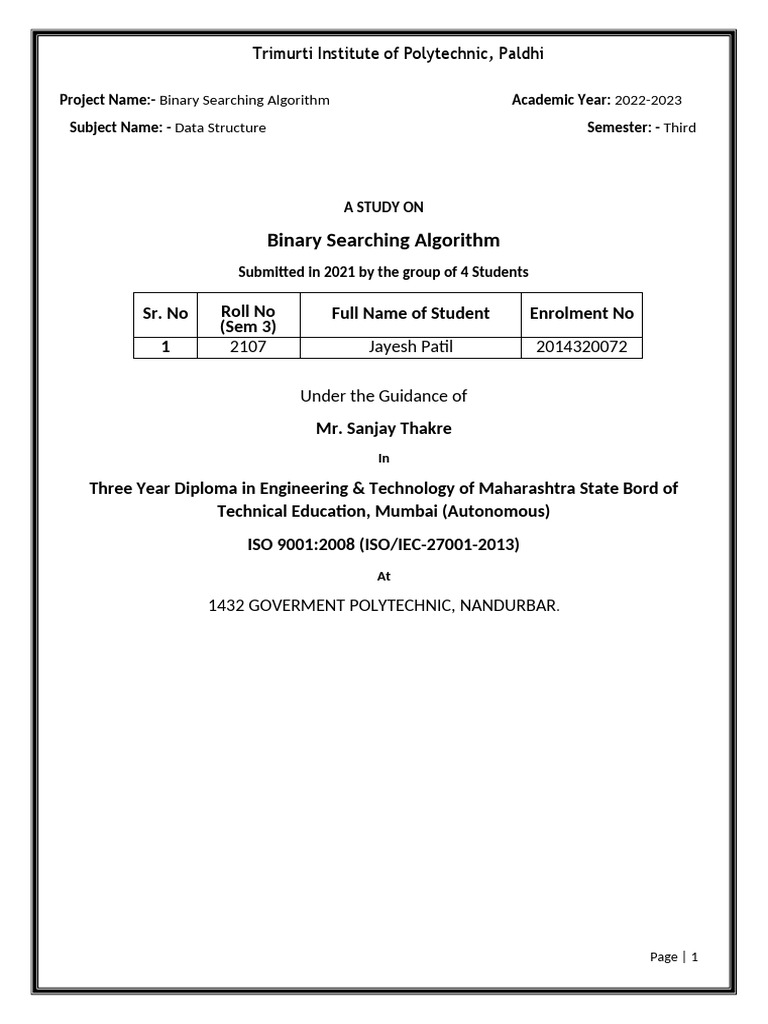 DSU Micro Project | PDF | Time Complexity | Computer Programming