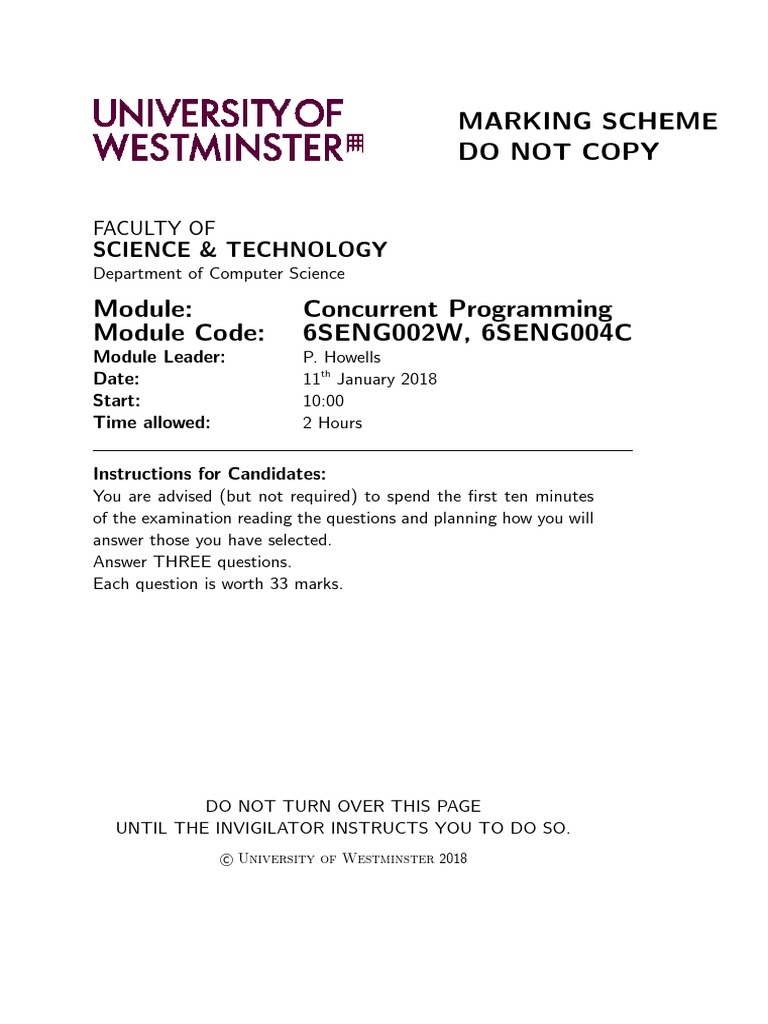 2017 Sem1 Final 6SENG002W Main Ans | PDF | Method (Computer Programming) | Class (Computer ...