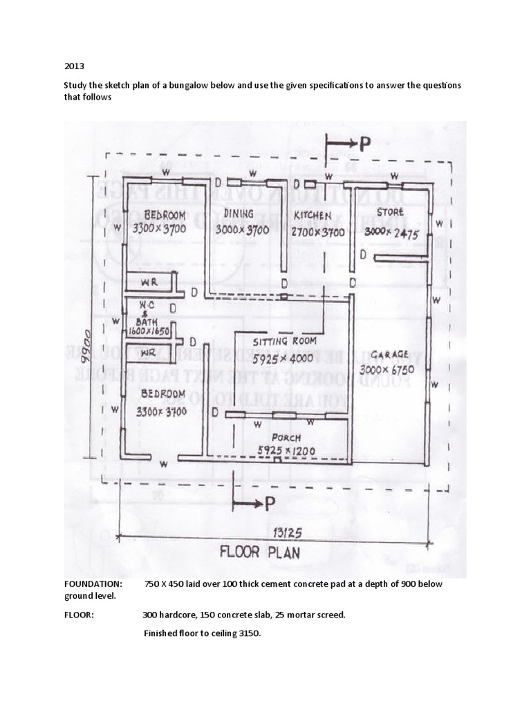 Building Drawing Class Work | PDF | Framing (Construction) | Queensland ...