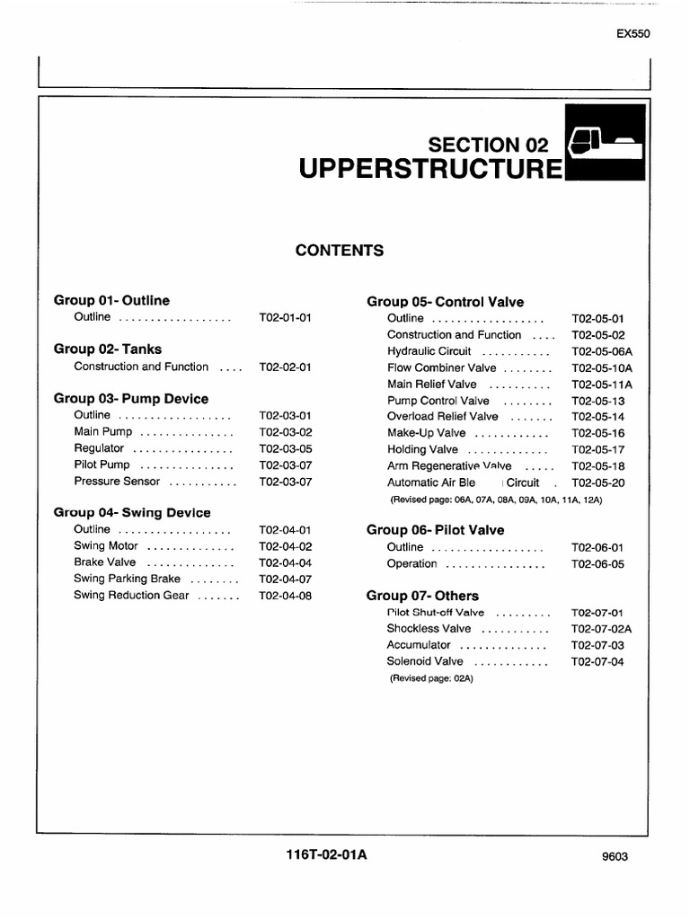 Ex550-3 Section 2 Upperstructure | PDF