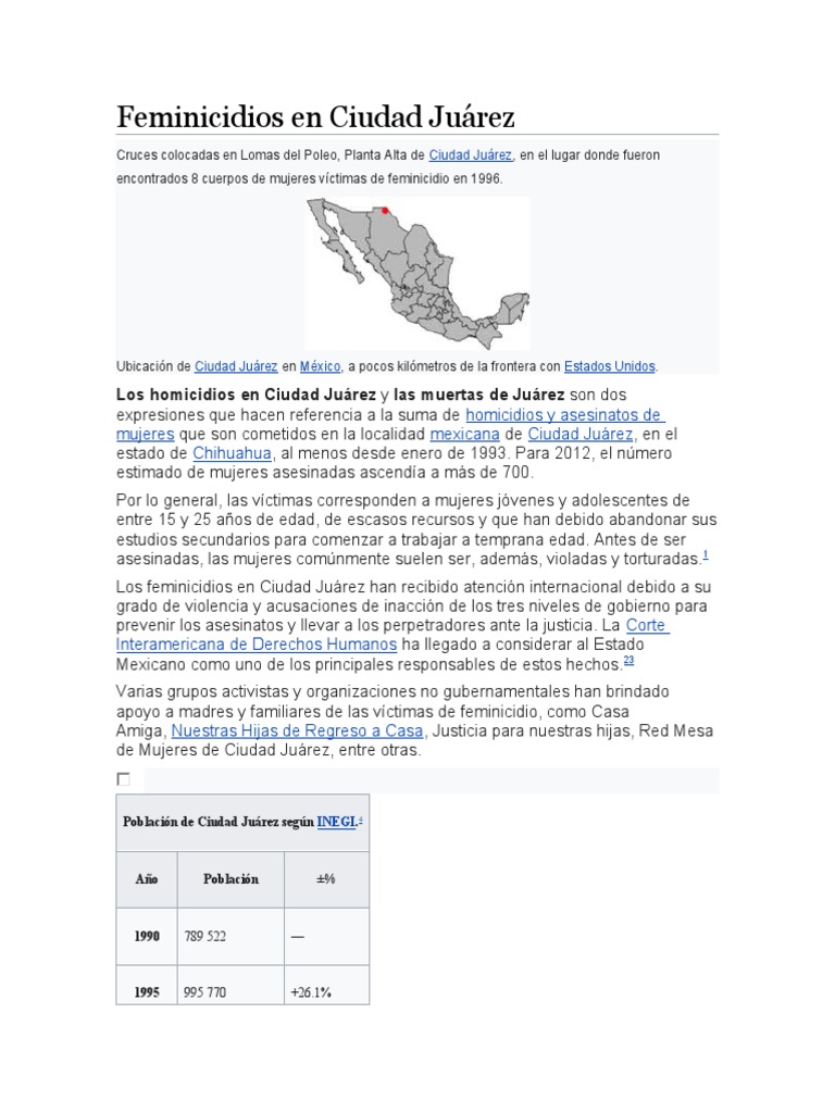Muertas de Juarez | PDF | Asesinatos | Peligros