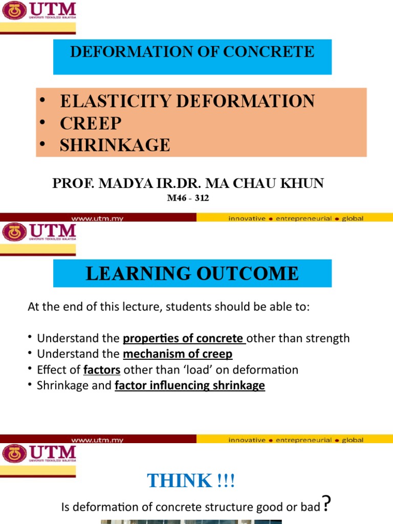 Deform of Concrete 2 | PDF | Concrete | Creep (Deformation)