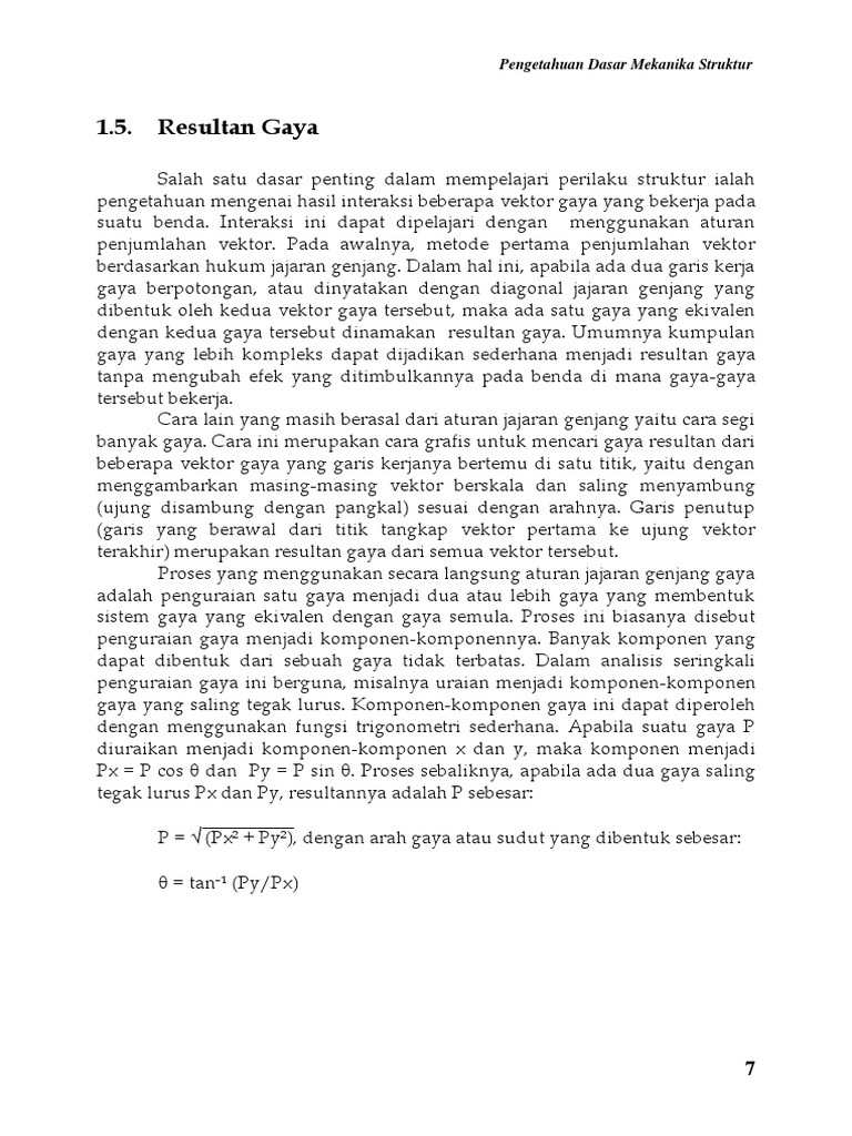 Cara Menentukan Resultan Gaya | PDF