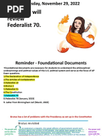 Federalist 70 Summary | PDF