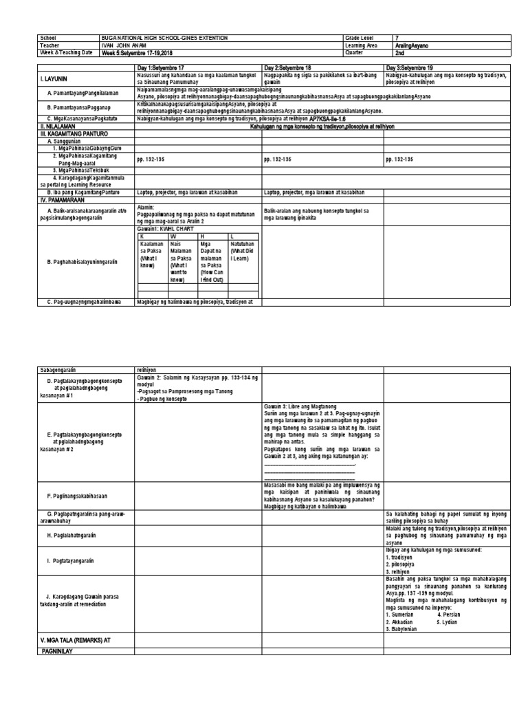 AP7-Q2 DLL Week 5 | PDF