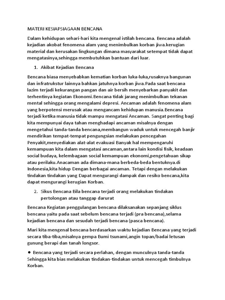 Peran Wira PMR Dalam Pengurangan Resiko Bencana | PDF | Ilmu Sosial