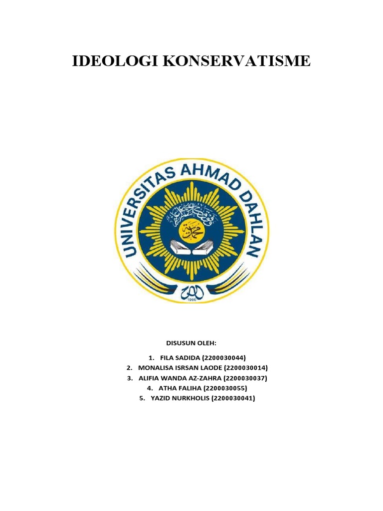 Contoh Negara dan Ciri Konservatisme | PDF