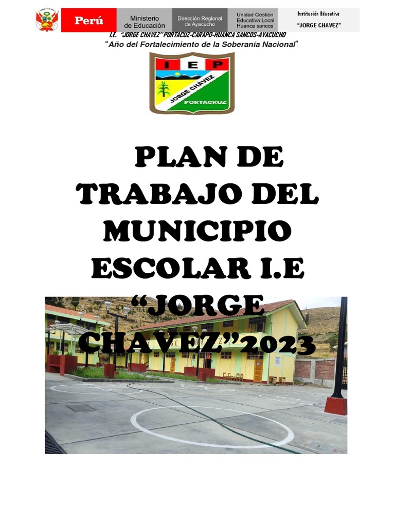 Plan de Trabajo Del Municipio Escolar Enviar | PDF | Democracia | Ideologías políticas