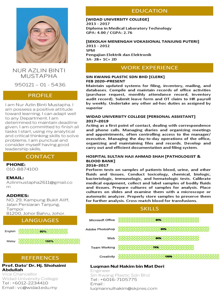 RESUME Nur Azlin | PDF