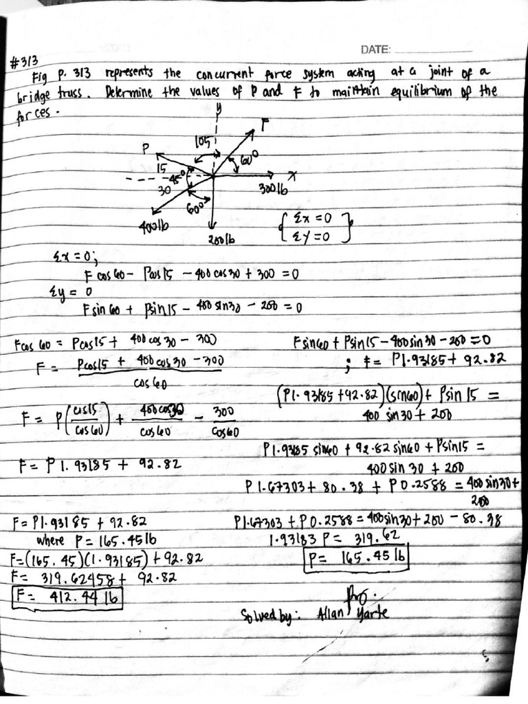 Equilibrium Statics of Rigid Bodies 313 319 by Engr. Yarte Engr. Bucago ... Equilibrium Statics of Rigid Bodies 313 319 by Engr. Yarte Engr. Bucago ...