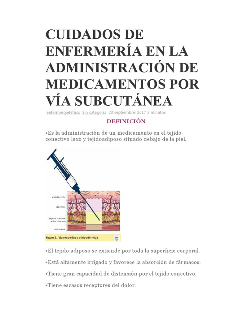 SUBCUTANEA | PDF | Vejiga urinaria | Medicamentos con receta