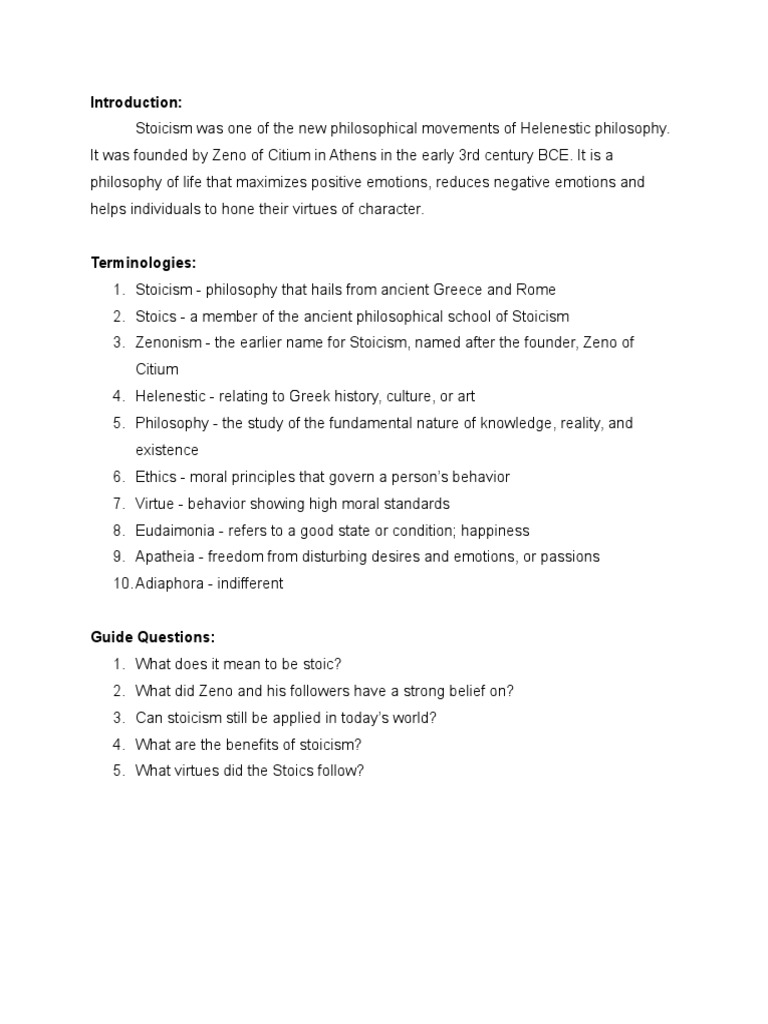 Stoicism Pdf Stoicism Morality