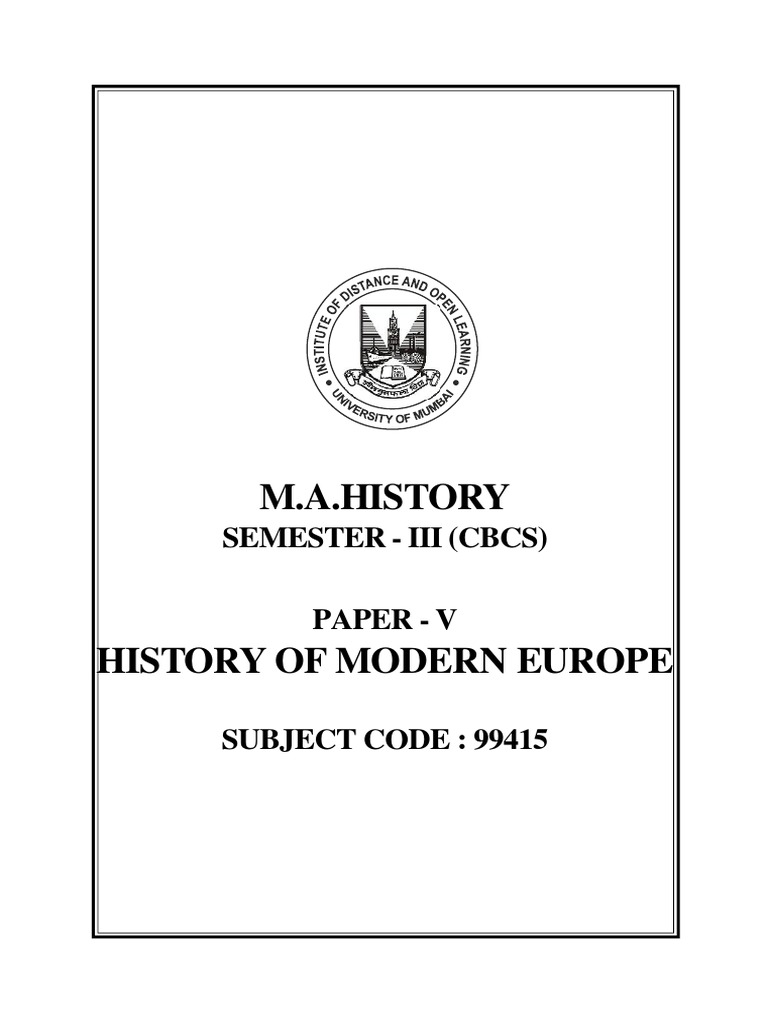 History of Modern Europe English Version | PDF | France | French Revolution