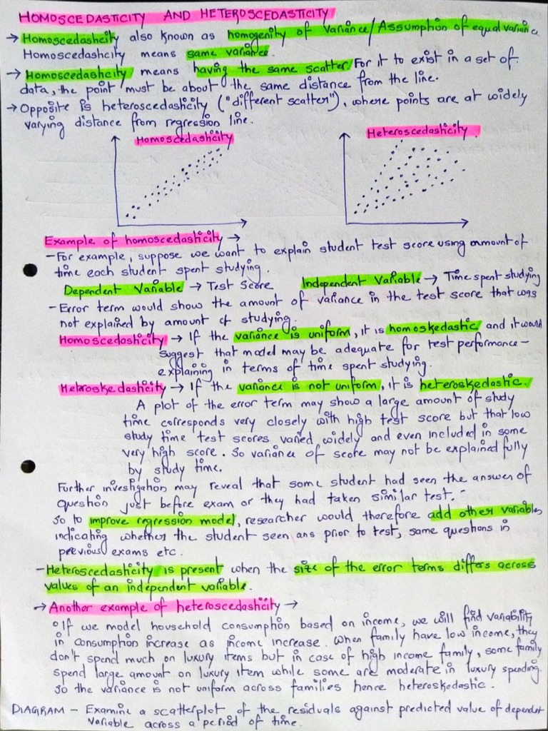05 Homoskedasticity Heteroskedasticity Pdf