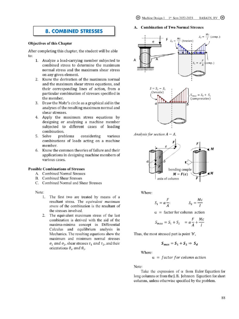 Mod8 MD1 08 Combined Stresses Aug2022 NS | PDF