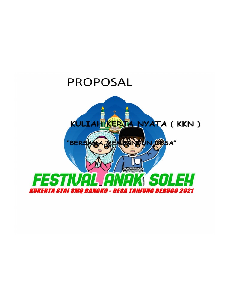 Contoh Proposal Kegiatan KKN | PDF