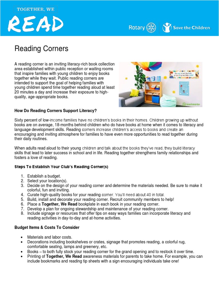 Reading-Corners Article | PDF | Literacy