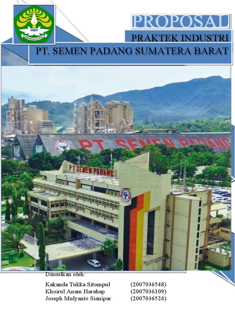 Proposal Praktek Industri PT. Semen Padang SUMBAR | PDF