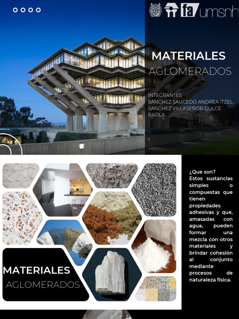 Materiales Aglomerados | PDF | Yeso | Hormigón